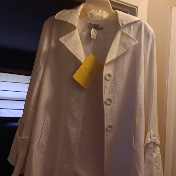 George Simonton | Jackets & Coats | Simonton Embroidered White Jacket ...